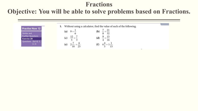 Chapter 2 exercise (2B) fractionssssssss.pptx
