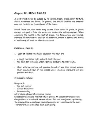 Chapter 22 bread faults | DOC