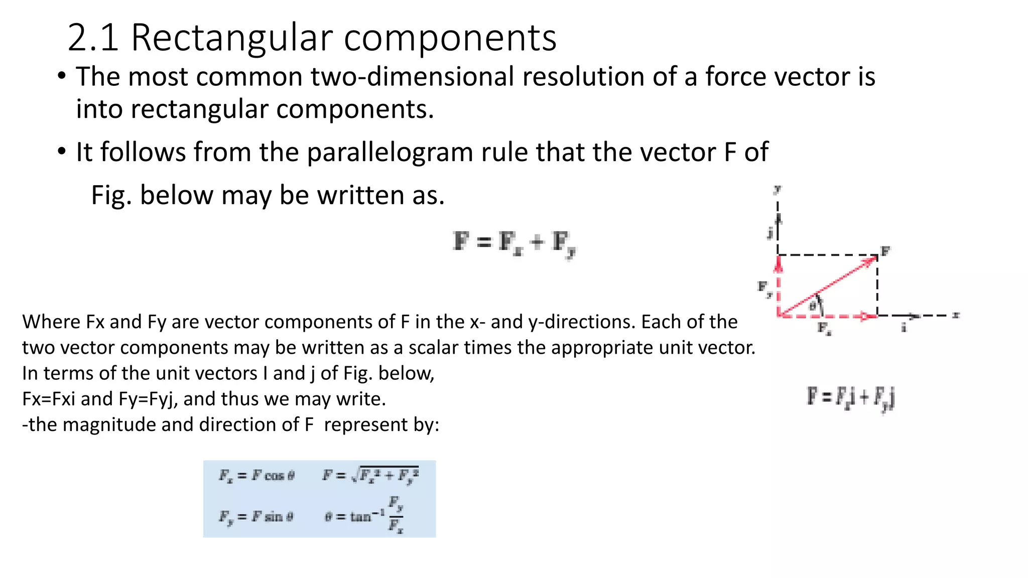 Chapter 2: Two dimenstional force systems: DBU-MESA | PPTX