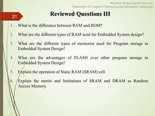 Introduction to Embedded System I : Chapter 2 (2nd portion) | PPTX