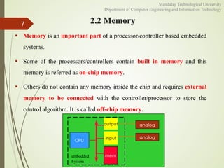 Introduction to Embedded System I : Chapter 2 (2nd portion) | PPTX