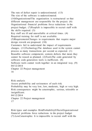 Chapter 22 – Project Management04122014Chapter 22 Projec | PDF