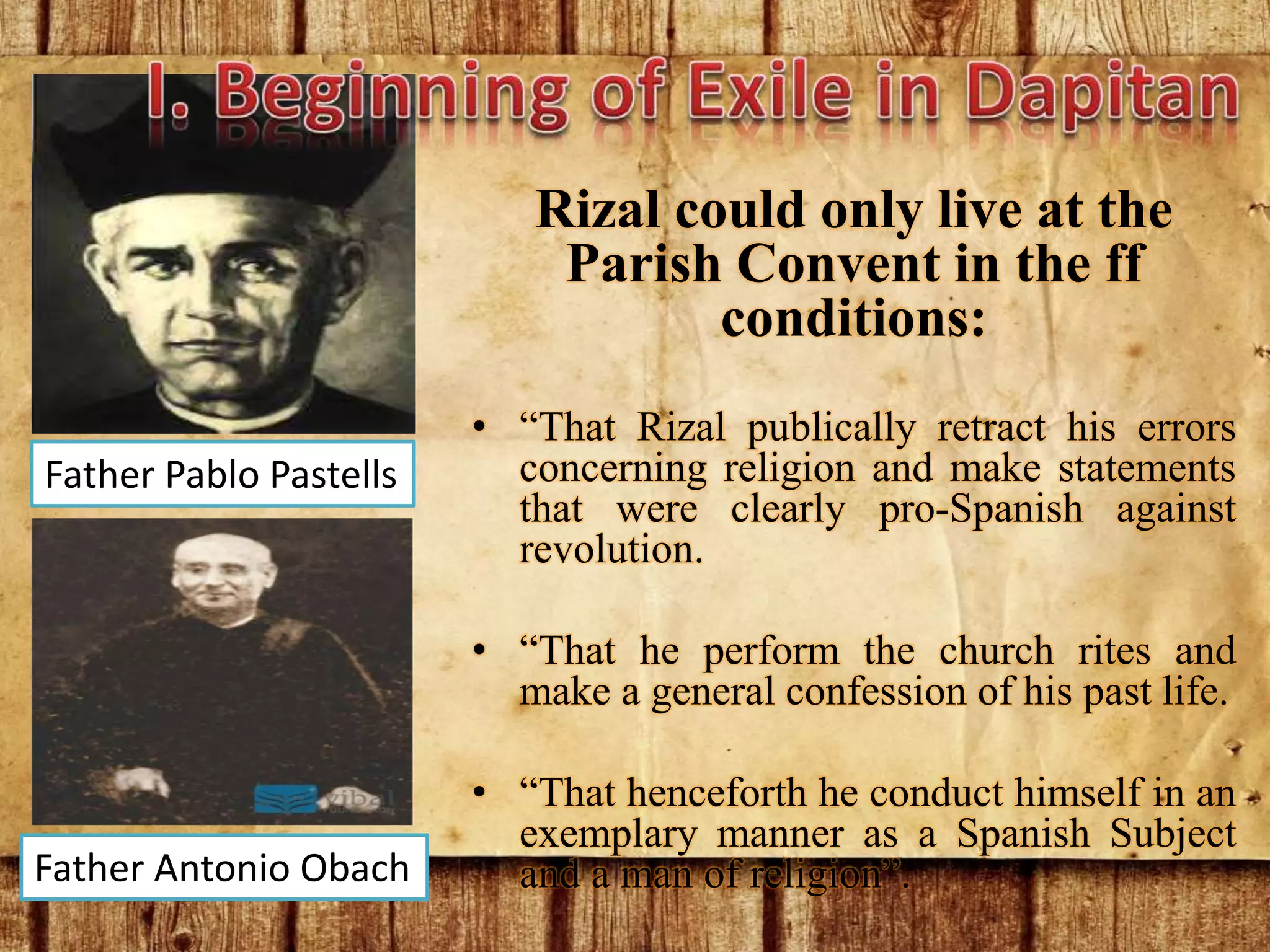 Rizal Chapter 22: Exile in Dapitan (Gregorio F. Zaide) | PPTX