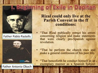 Rizal Chapter 22: Exile in Dapitan (Gregorio F. Zaide) | PPTX