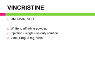 Chapter 22 vinka alkaloids | PPTX