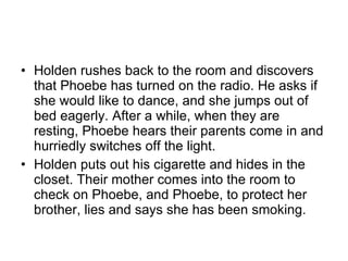 Catcher in the Rye Chapter 23 | PPT