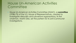 The United States and the Cold War | PPTX