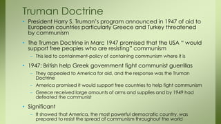 The United States and the Cold War | PPTX