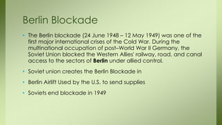 The United States and the Cold War | PPTX