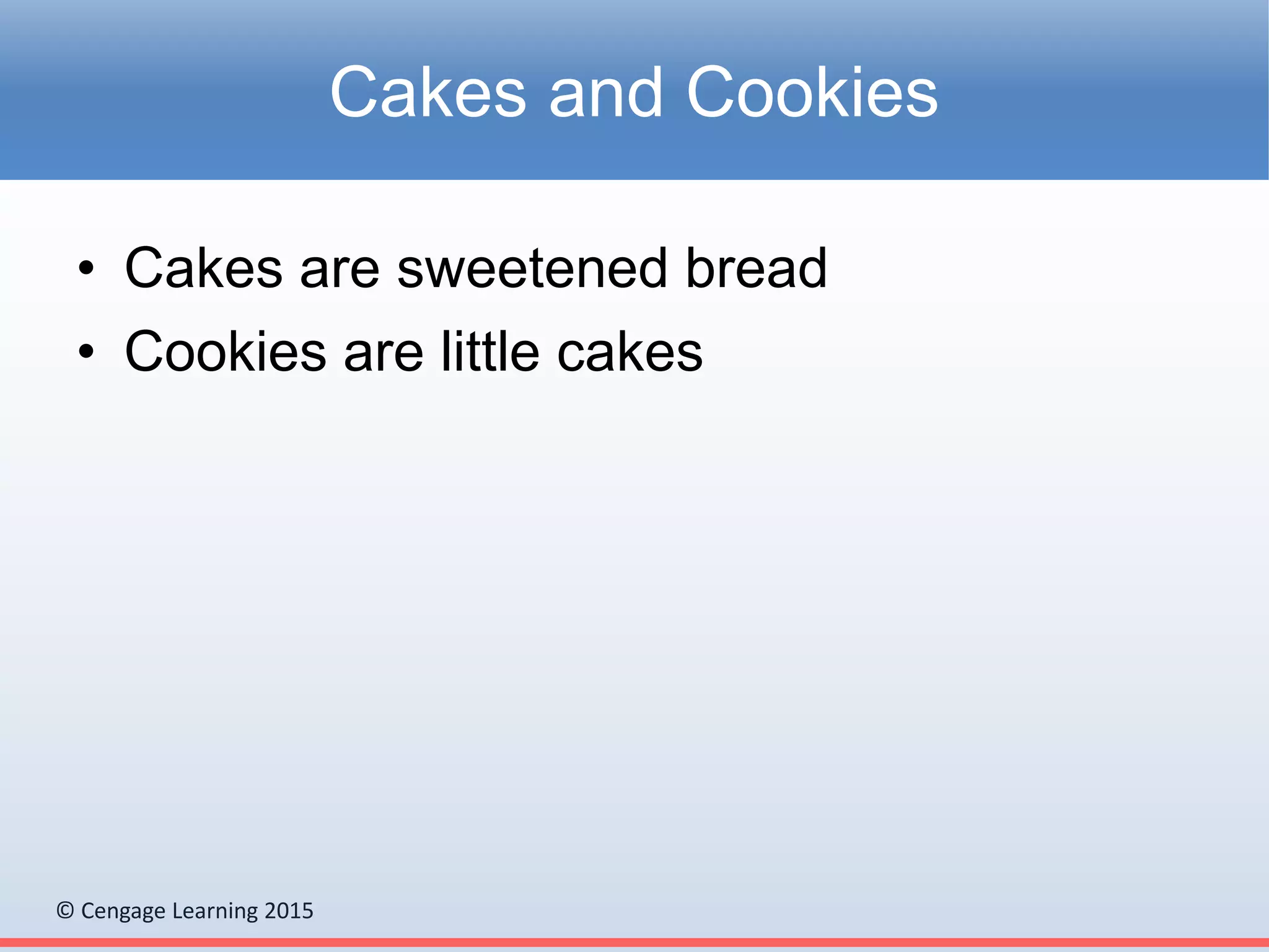 Chapter 23 - Cakes and Cookies | PPTX