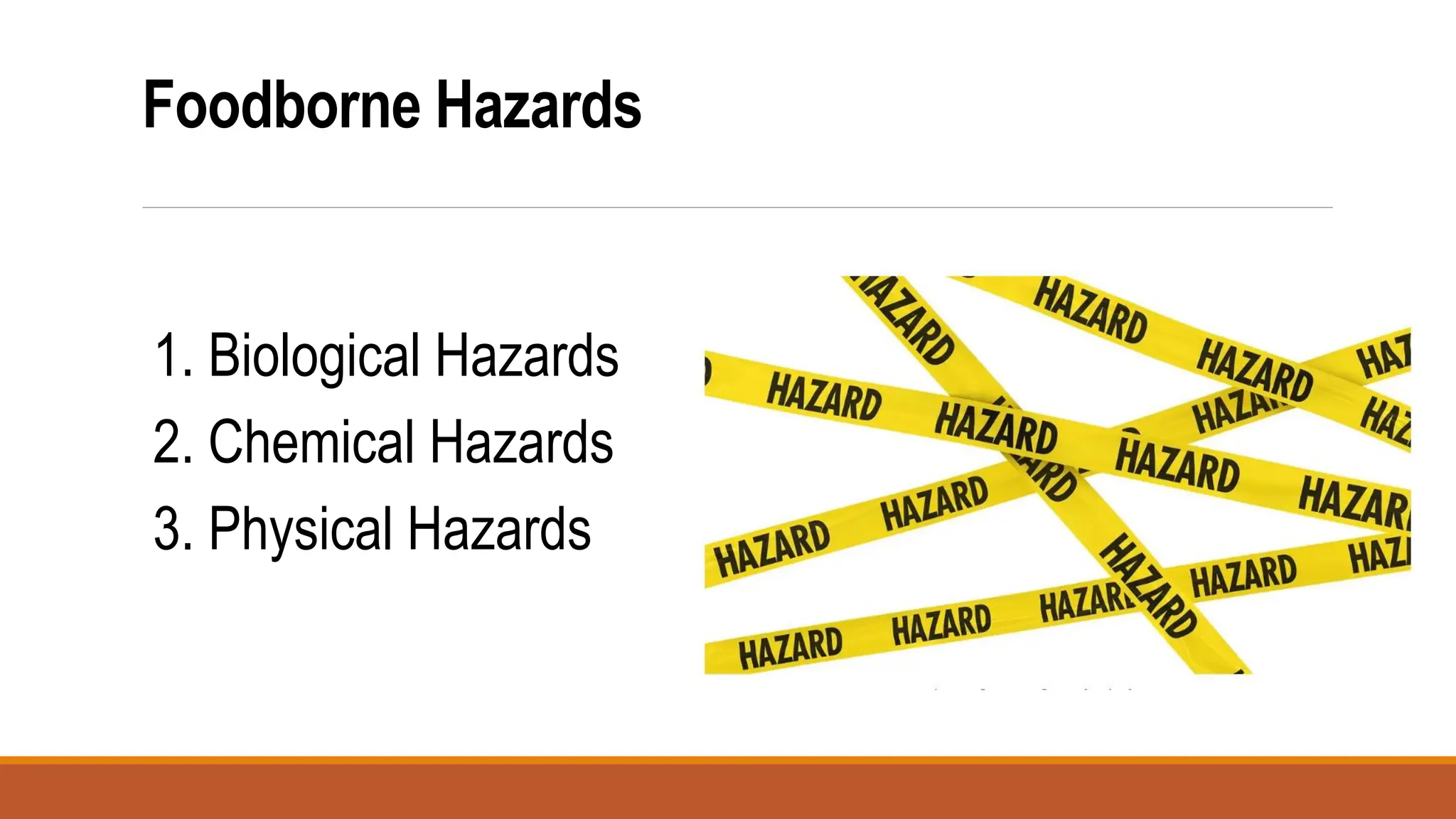 Hazards to Food Safety, Classification of foodborne illness | PDF