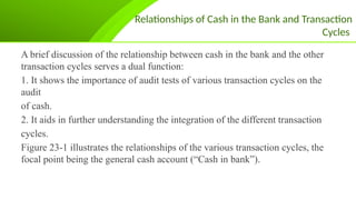 audit of cash balances chapter 23 . pptx | PPTX
