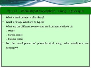 Chapter 23 environmental chemistry | PPTX