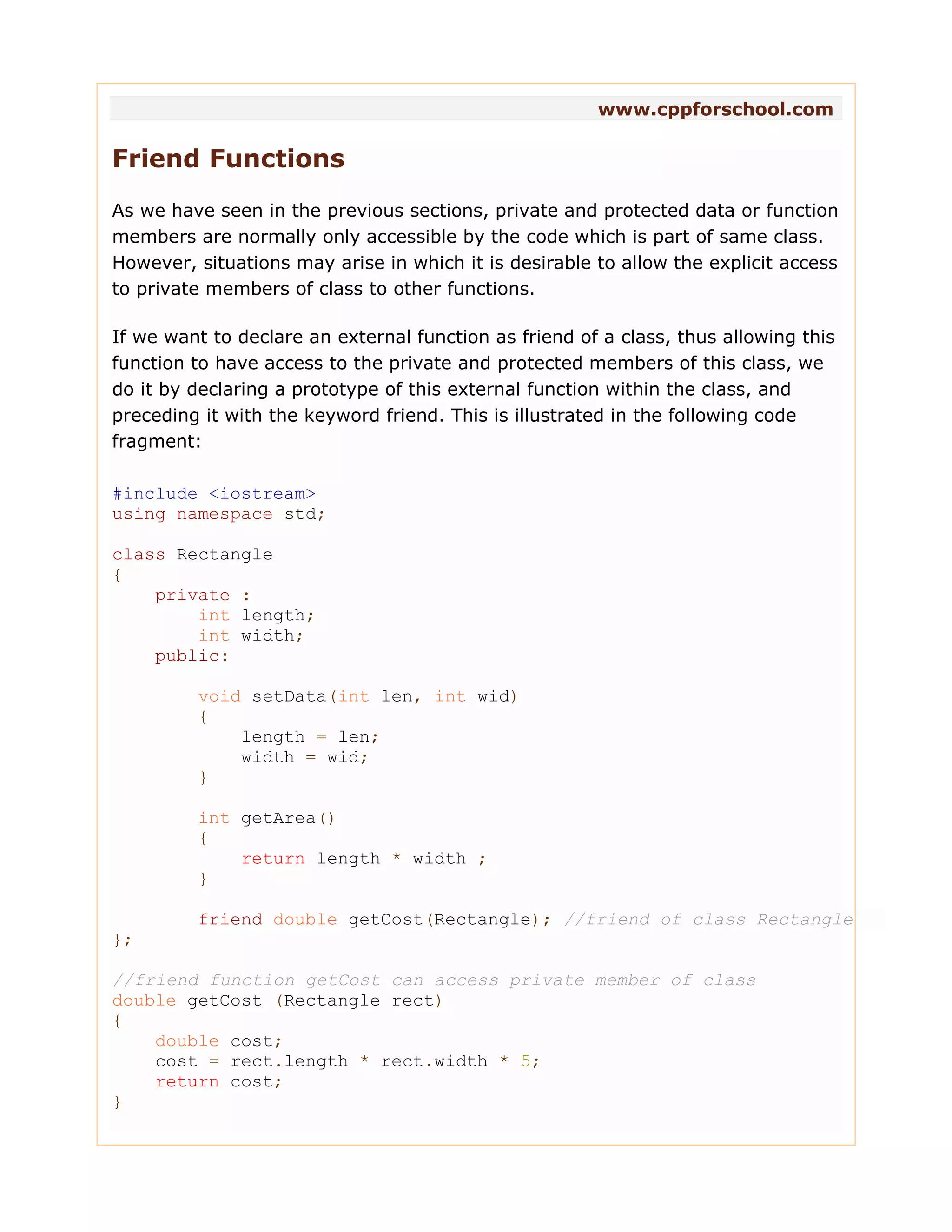 Chapter23 friend-function-friend-class | PDF