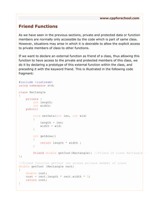 Chapter23 friend-function-friend-class | PDF