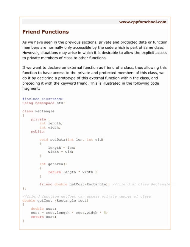 Chapter23 friend-function-friend-class | PDF