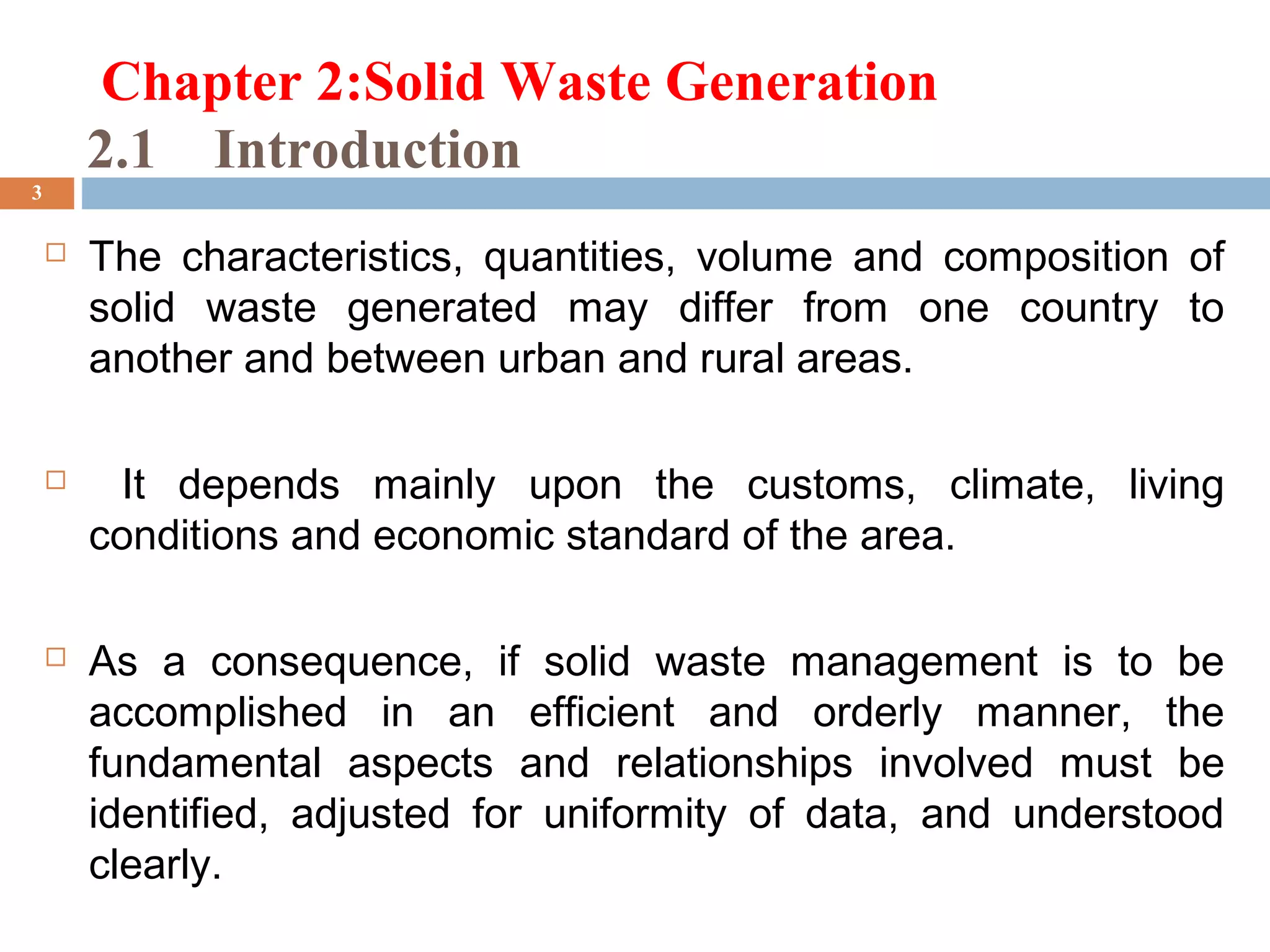 Solid Waste Generation and Handling | PPT
