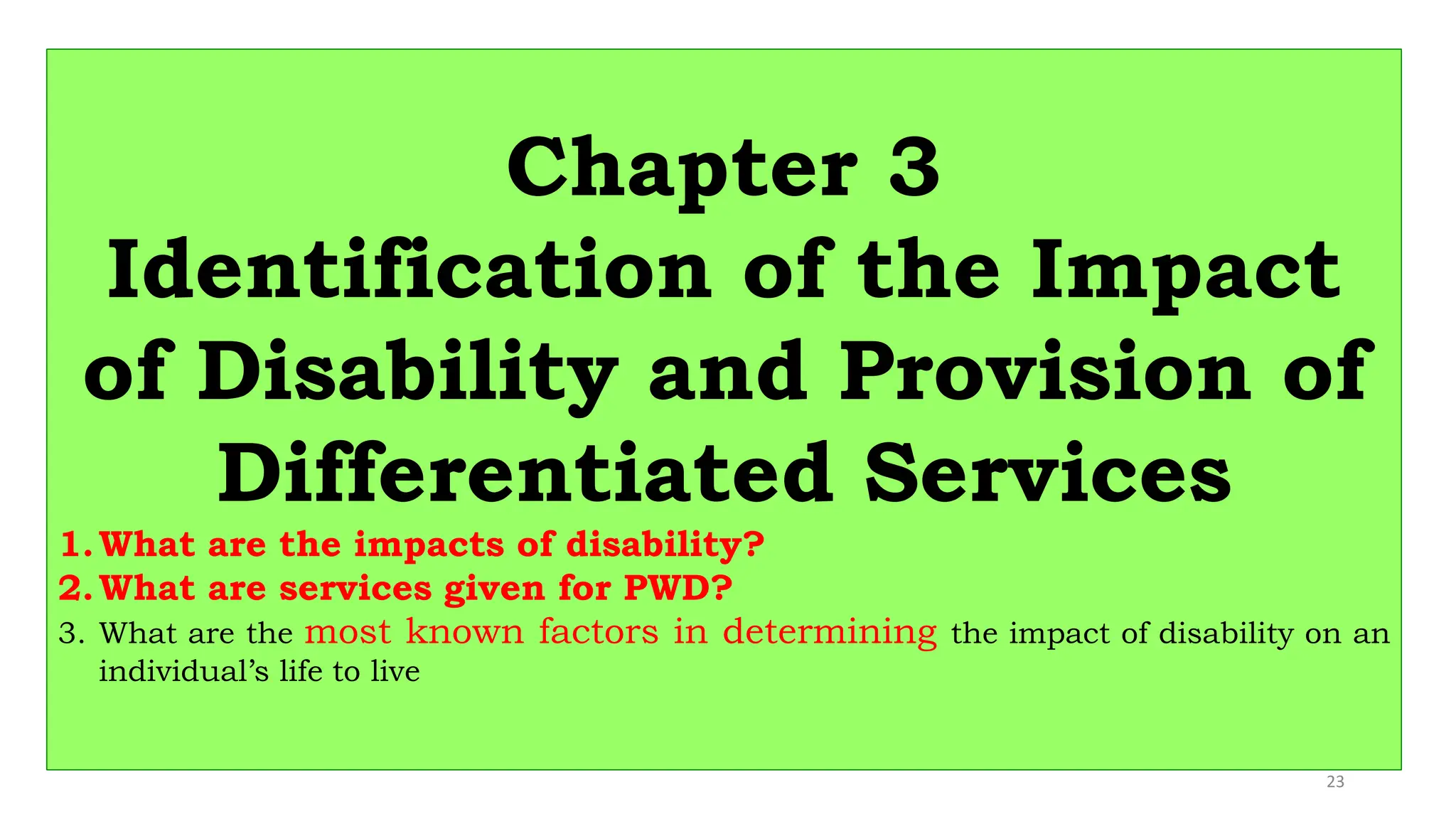Chapter 2_3_4 inclusiveness presentation.ppt | Special Needs Kids ...