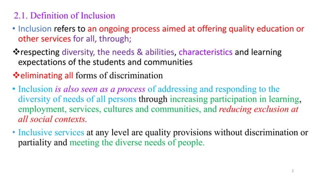Chapter 2_3_4 inclusiveness presentation.ppt | Special Needs Kids ...