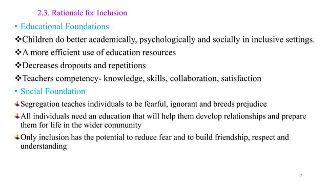 Chapter 2_3_4 inclusiveness presentation.ppt | Special Needs Kids ...