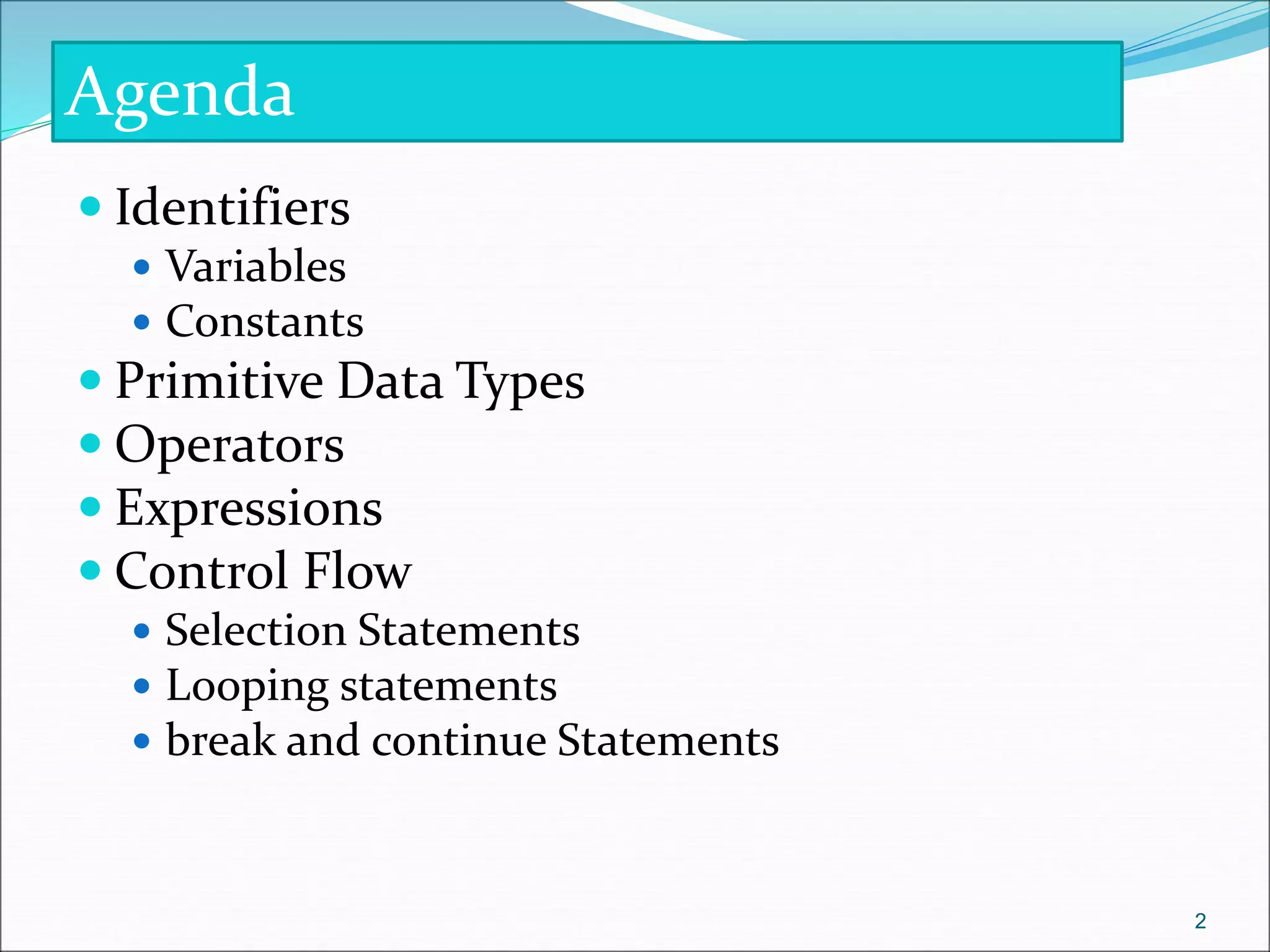 Chapter 2&3 (java fundamentals and Control Structures).ppt