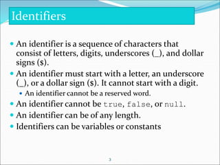 Chapter 2&3 (java fundamentals and Control Structures).ppt