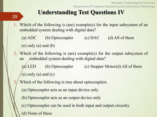 Introduction to Embedded System I : Chapter 2 (3rd portion) | PPTX | Computer Peripherals ...