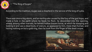 Dhatu Aryantika(20141010355) Chapter 23 The Ring of Gyges | PPTX