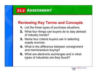 MARKETING ESSENTIAL (The Purchasing Function) | PPT