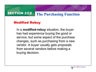 MARKETING ESSENTIAL (The Purchasing Function) | PPT