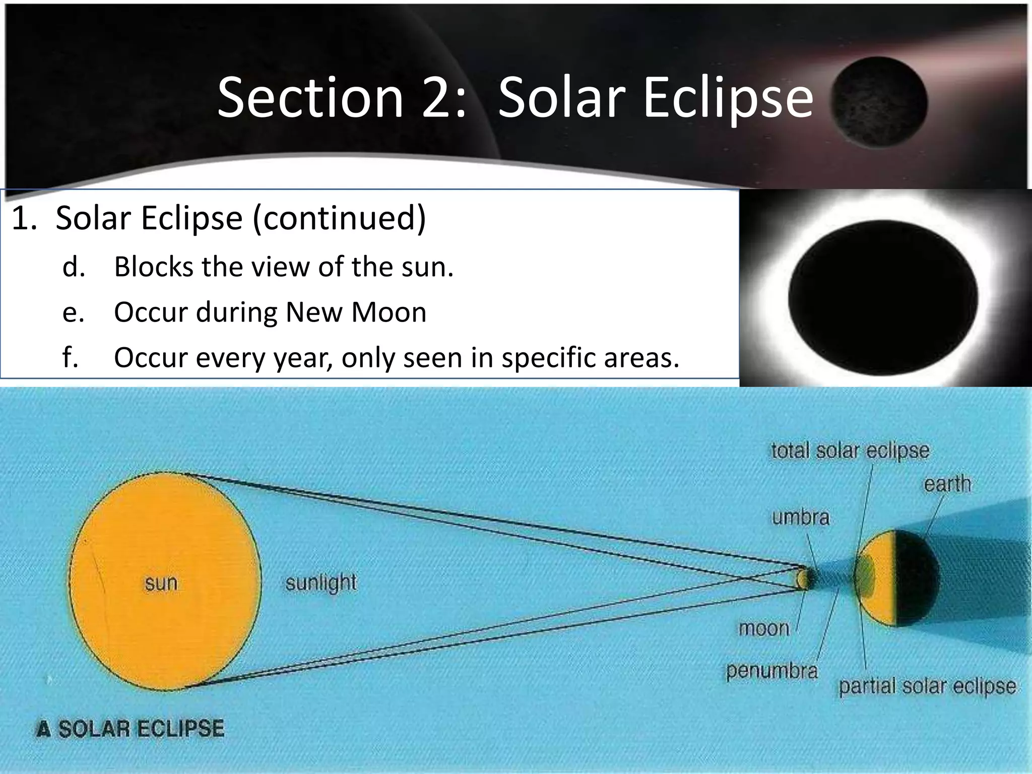 Chapter 23 section 2 notes (the moon earth's satellite) | PPTX
