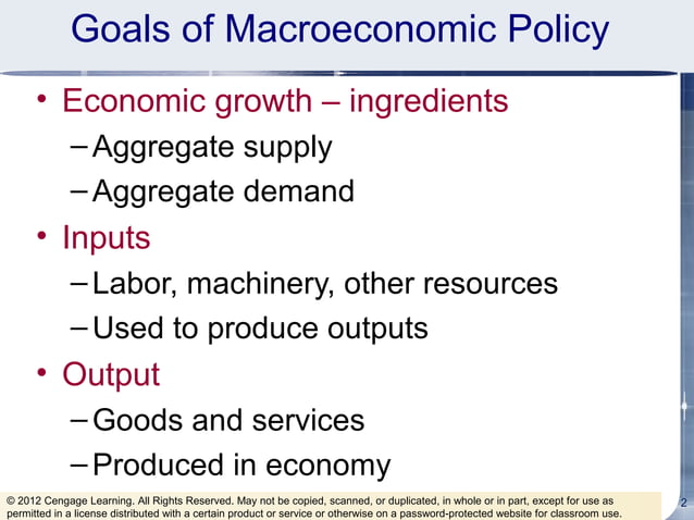 Chapter 23 the goals of macroeconomic policy | PPT