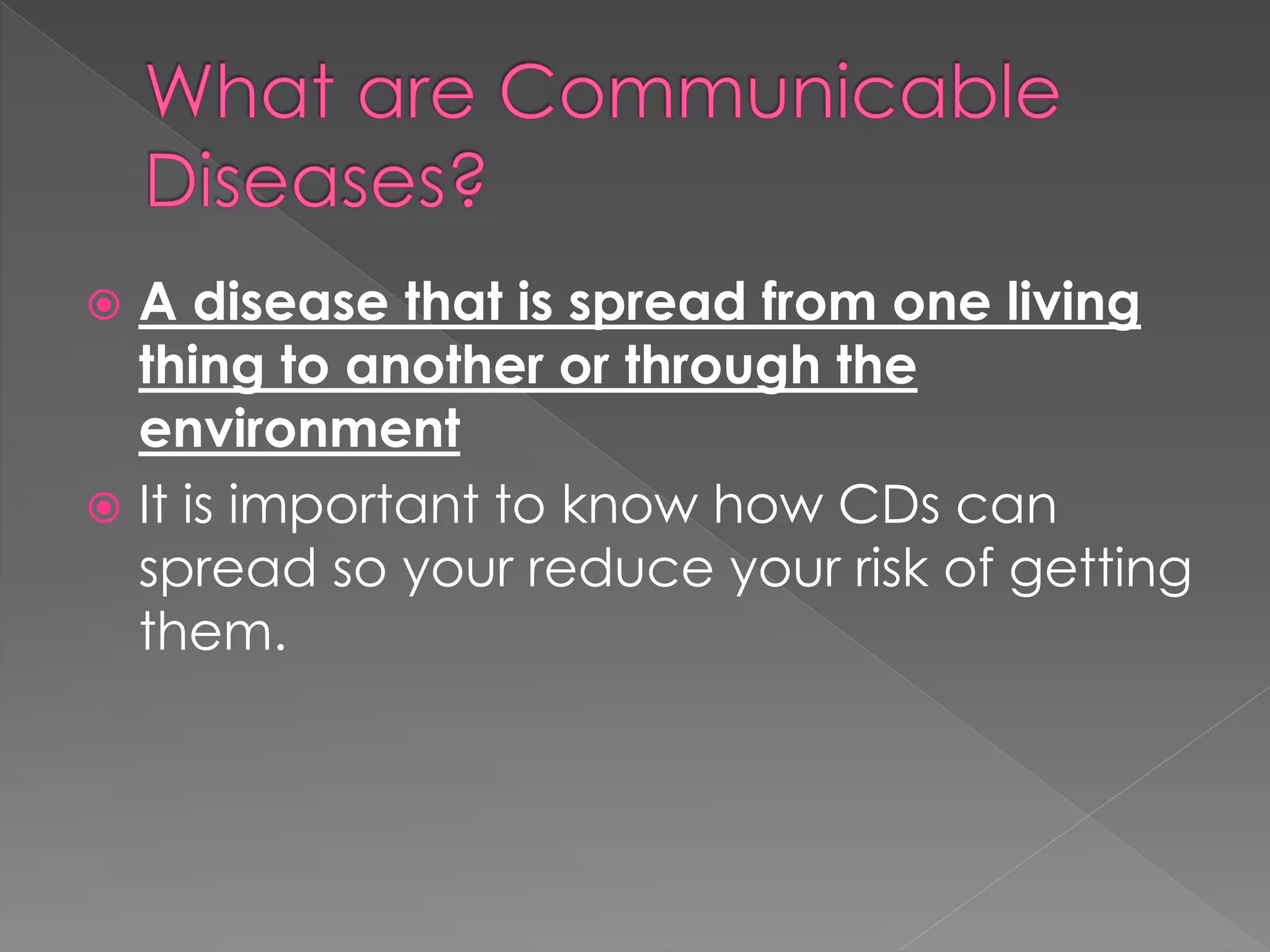 Communicable and Noncommunicable Disease | PPTX