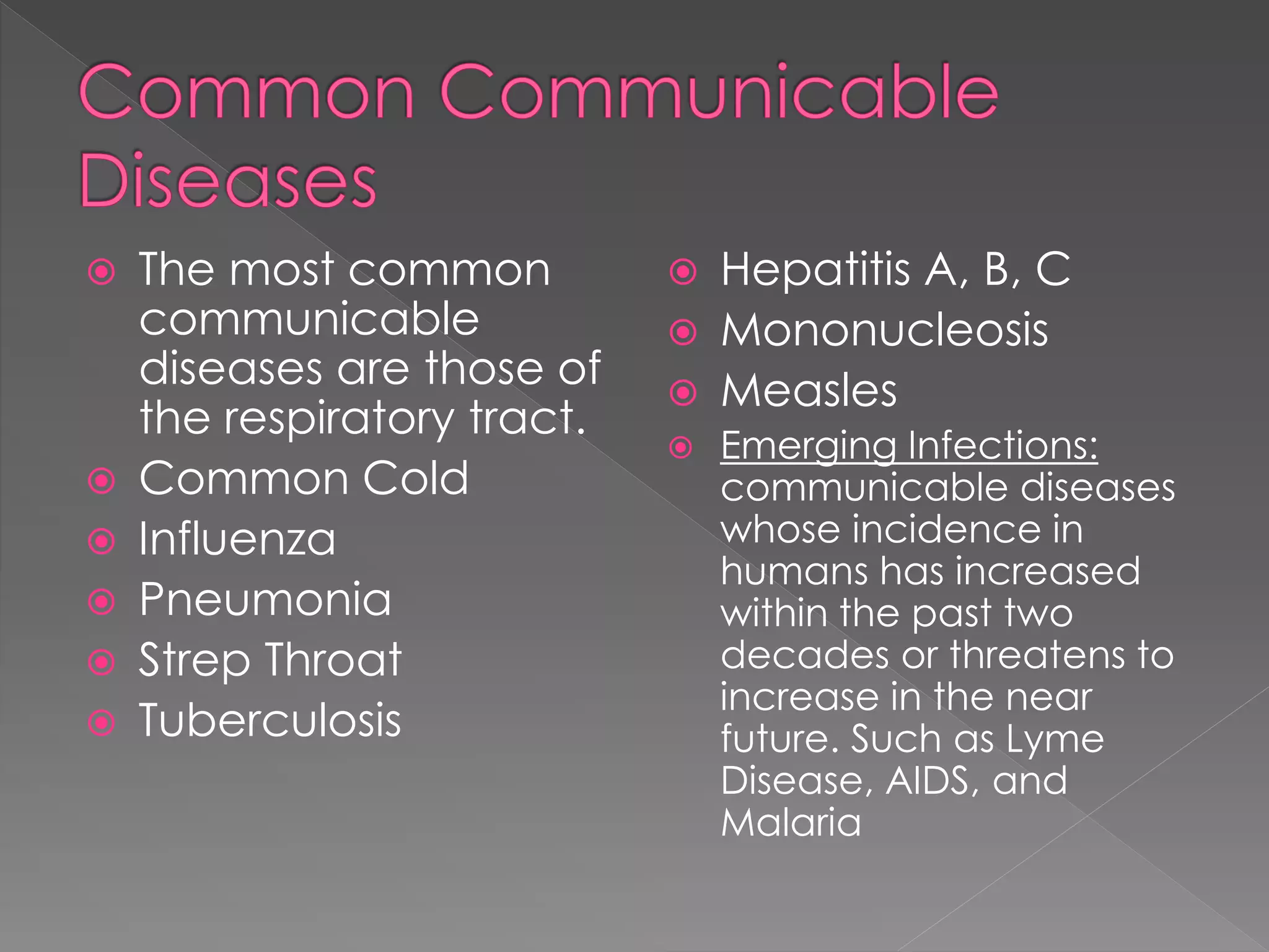 Communicable and Noncommunicable Disease | PPTX
