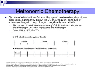 Chapter 24.3 metronomic chemotherapy | PPT