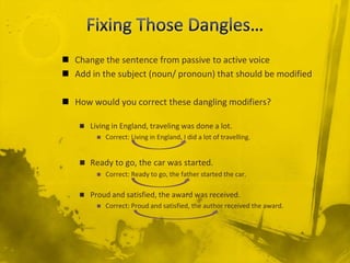 Dangling Modifiers | PPT