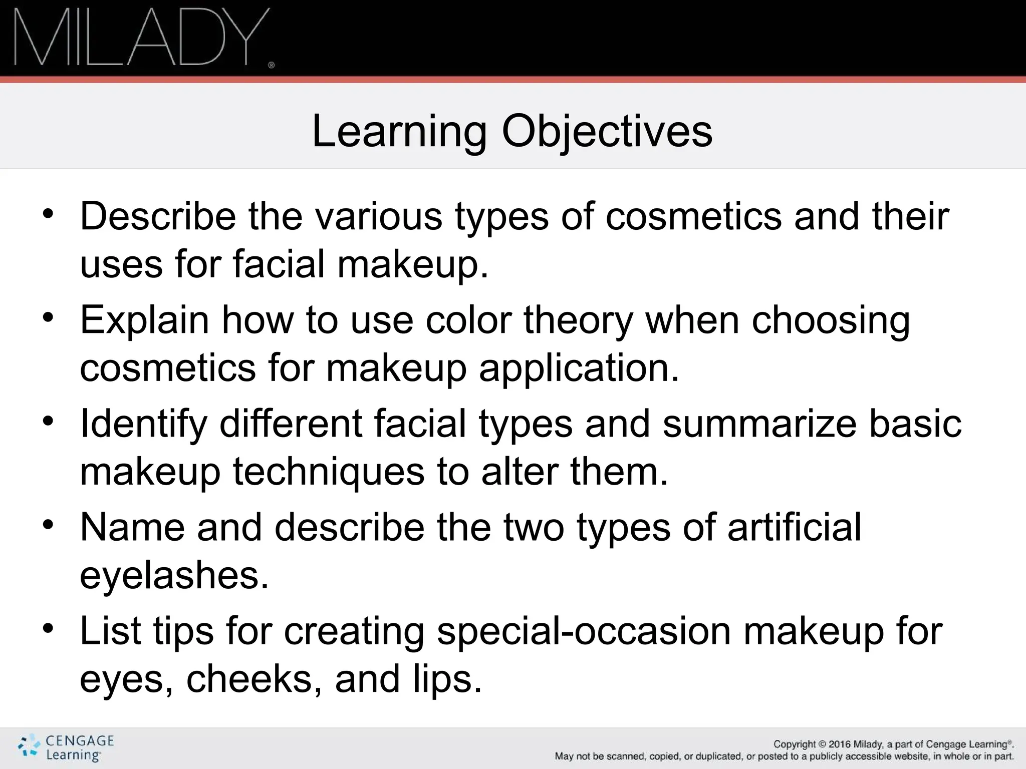 Milady Cosmetology, 12th Edition Ch. 24 Makeup | PPTX