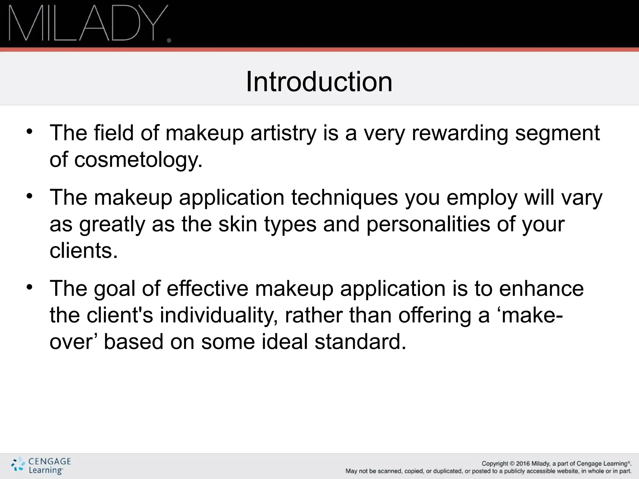 Milady Cosmetology, 12th Edition Ch. 24 Makeup | PPTX