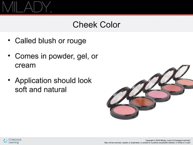 Milady Cosmetology, 12th Edition Ch. 24 Makeup | PPTX | Skin and ...