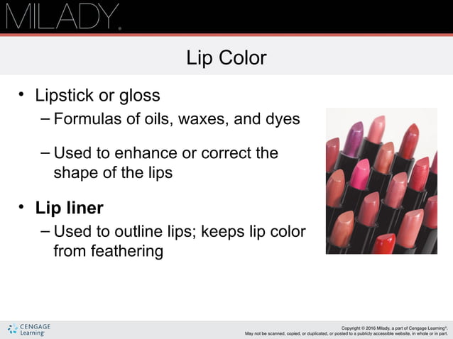 Milady Cosmetology, 12th Edition Ch. 24 Makeup | PPTX | Skin and ...