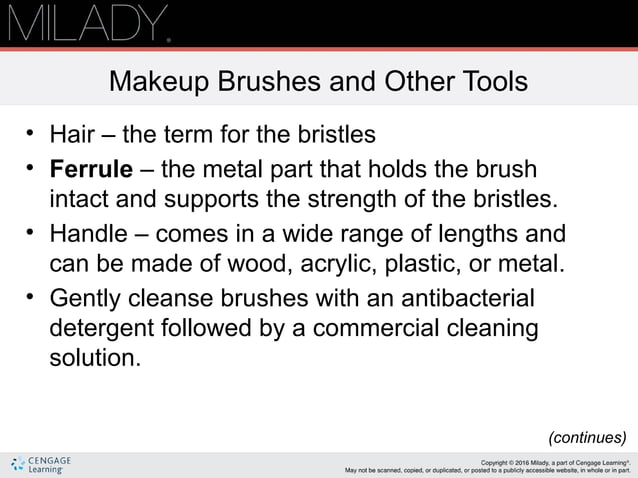 Milady Cosmetology, 12th Edition Ch. 24 Makeup | PPTX | Skin and ...