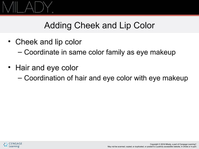 Milady Cosmetology, 12th Edition Ch. 24 Makeup | PPTX | Skin and ...