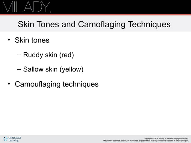 Milady Cosmetology, 12th Edition Ch. 24 Makeup | PPTX | Skin and ...