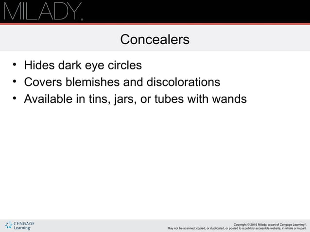 Milady Cosmetology, 12th Edition Ch. 24 Makeup | PPTX | Skin and ...