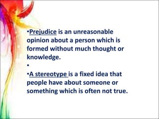 Chapter 24 prejudice, discrimination and inequality | PPTX