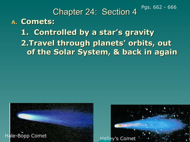 Chapter 24: Section 4 (Other Objects in our Solar System) | PPT