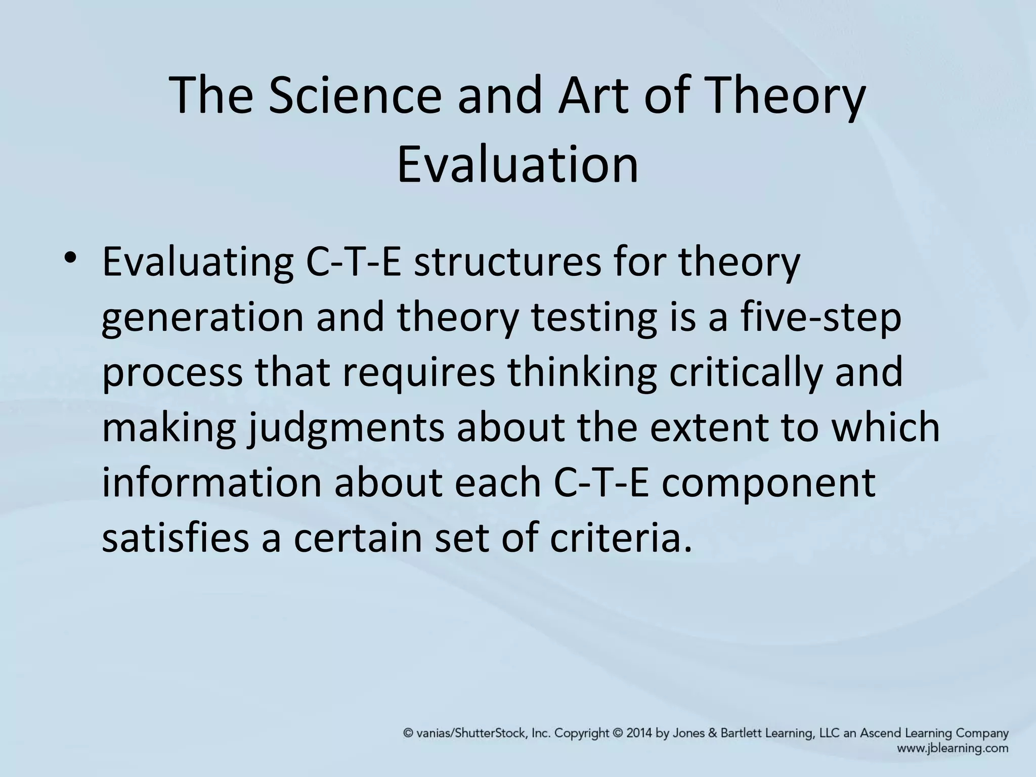 Chapter 24 theory testing and theory evaluation | PPT