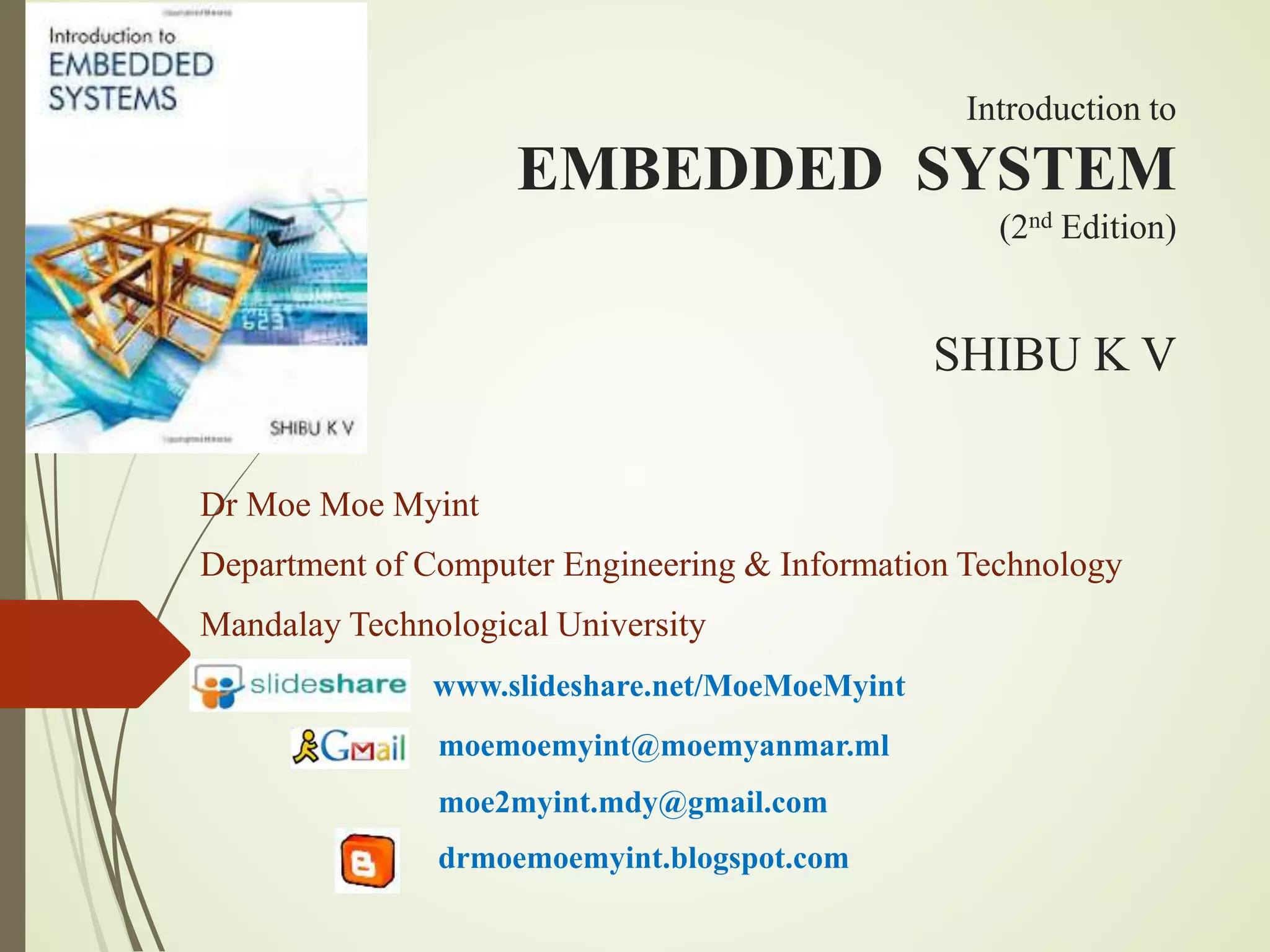 Introduction to Embedded System: Chapter 2 (4th portion) | PPTX | Operating Systems | Computer ...