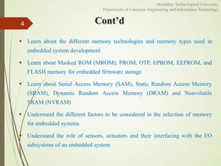 Introduction to Embedded System: Chapter 2 (4th portion) | PPTX ...