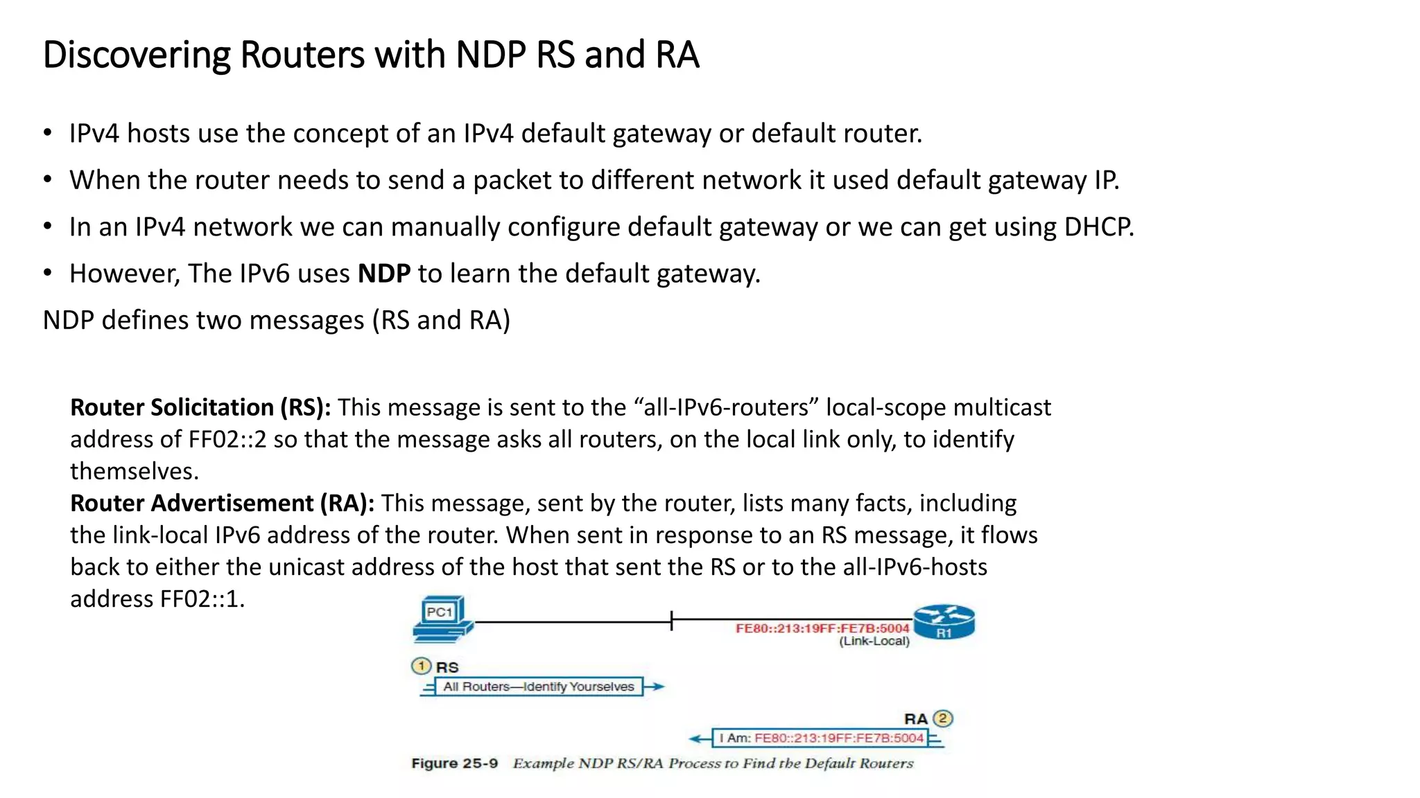 Chapter 25. implementing i pv6 routing | PPT